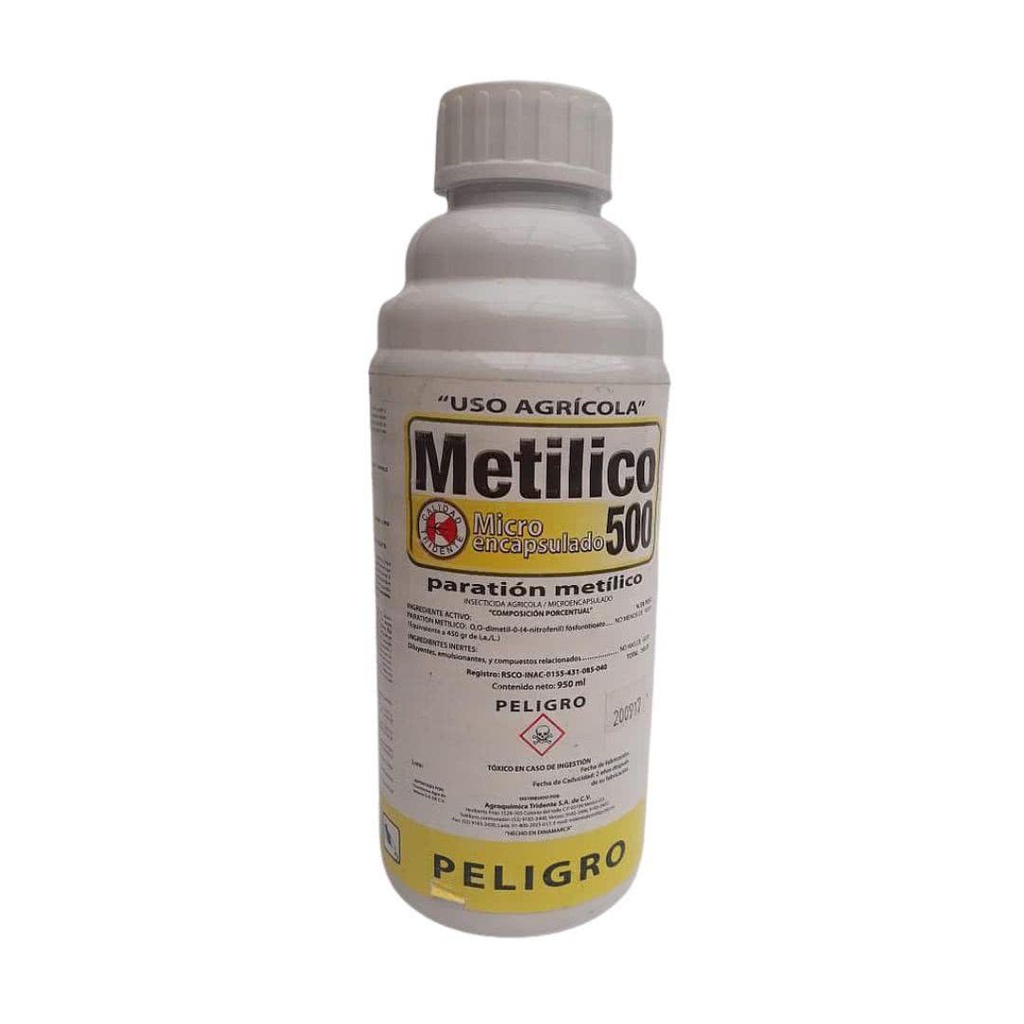 METILICO 500 Paration metilico 950 ml (descontinuado) USO AGRICOLA ...